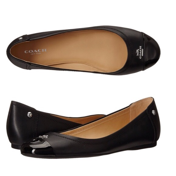 Coach | Shoes | Coach Chelsea Capped Toe Flats | Poshmark
